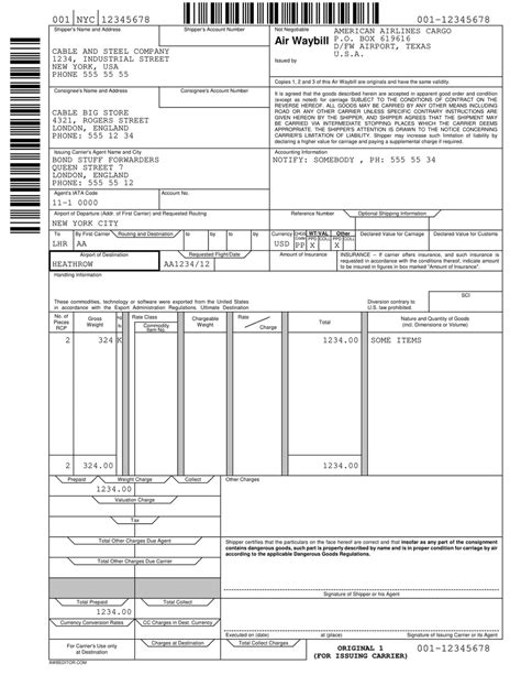 Air Waybill AWB And E AWB Explained
