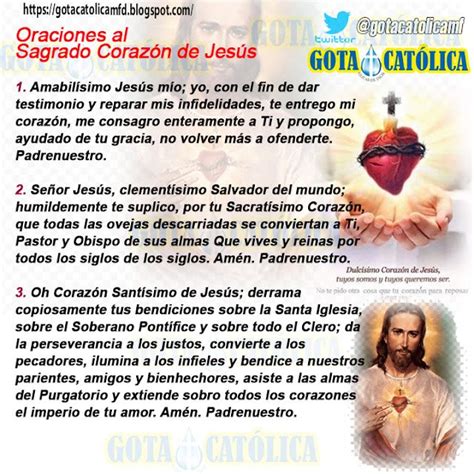 GOTA Católica Gotas de Dios SagradoCorazonDeJesus Oraciones al