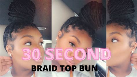Super Easy Way To Put Your Braids In A Bun With This Off