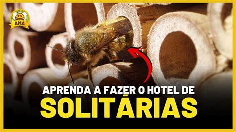 Como fazer o INCRÍVEL Hotel de ABELHAS SOLITÁRIAS YouTube