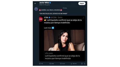 No Infobae no publicó esta placa con un supuesto textual de Lali