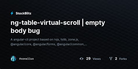 Ng Table Virtual Scroll Empty Body Bug StackBlitz