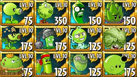 Plants Vs Zombies 2 Final Boss All GREEN Plants Power Up Vs Zomboss