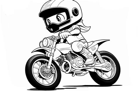 Kolorowanka Motocyklisty Do Druku Dla Dzieci NoweKolorowanki Pl