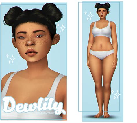 Dewlily Skin Blend By Whimsims Sims 4 Body Mods The Sims 4 Skin
