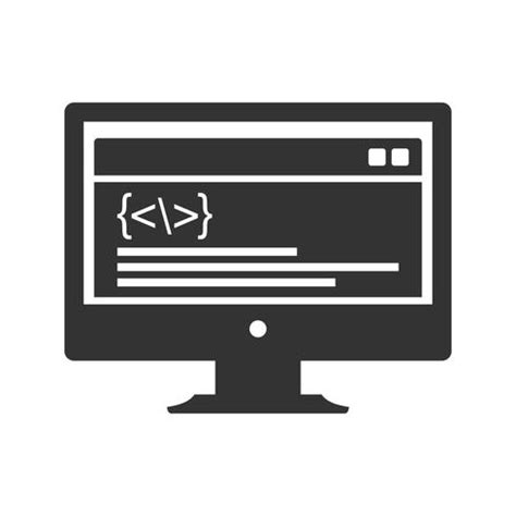 Programaci N De Iconos De Glifos Vector En Vecteezy