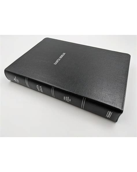 Biblia Rvr Letra S Per Gigante Negro Piel Fabricada Con Ndice