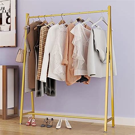 Percheros De Ropa Con Ruedas Con Tubos De Metal Modernos Estantes De