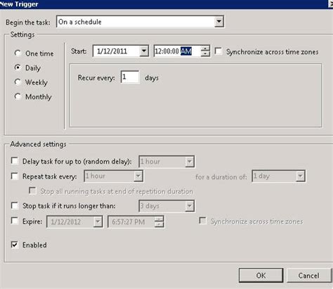scheduling a sql server powershell script using the task scheduler