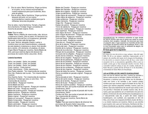 Rosarios Virgen De Guadalupe Comenzando El Dia De Octubre
