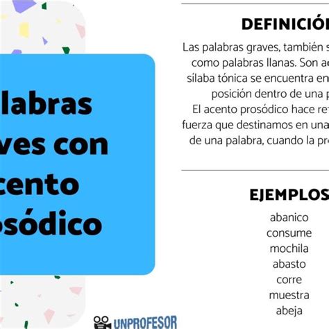 Qu Son Palabras Agudas Graves Y Esdrujulas Para Ni Os De Tercer Grado