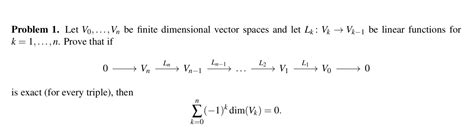 solved problem 1 let vo vn be finite dimensional