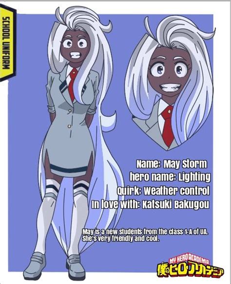 My Hero Academia Oc May Storm By DarkSkinQueen Chan Hero Academia