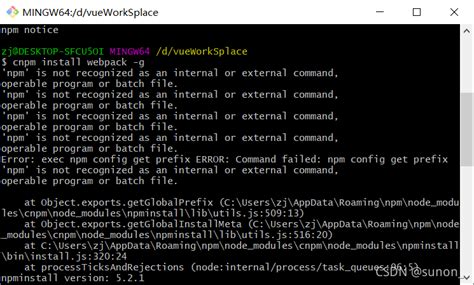 ‘npm‘ is not recognized as an internal or external command operable