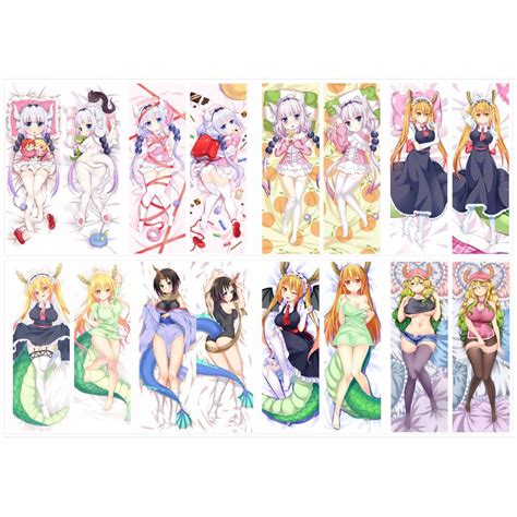 Hot Japanese Anime Miss Kobayashis Dragon Maid Kanna Kamui Tohru Hugging Body Dakimakura Pillow