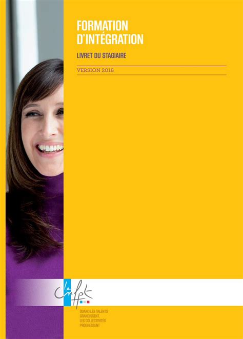 PDF CNFPT Formation d intégration livret du stagiaire 2016