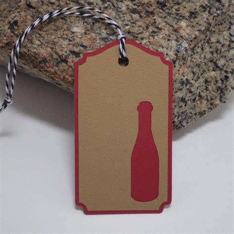 Wine Bottle Tags Unstrung Choose Your Color Custom