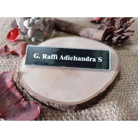 Jual Name Tag Nama Dada Nametag Papan Nama Dada Nama Dada Akrilik