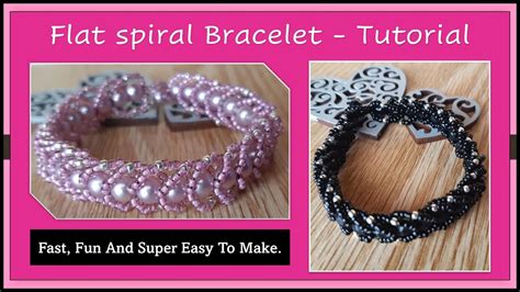 The Flat Spiral Bracelet Tutorial Diy Jewlemaking Beadweaving