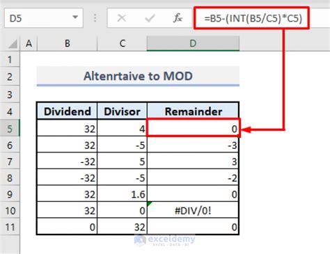 how to use mod function in excel 9 suitable examples exceldemy