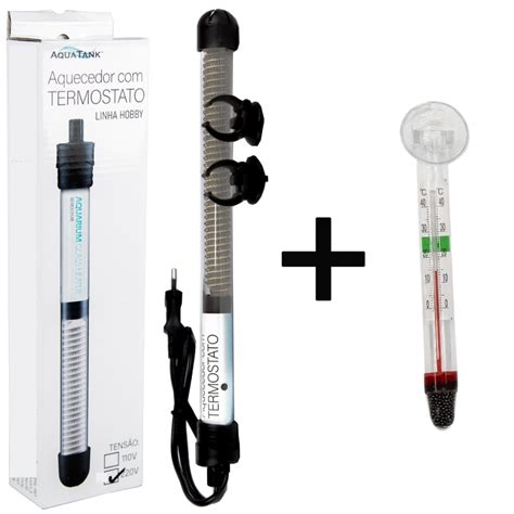 Termostato Aquecedor 200w Termometro para aquarios até 200 Litros