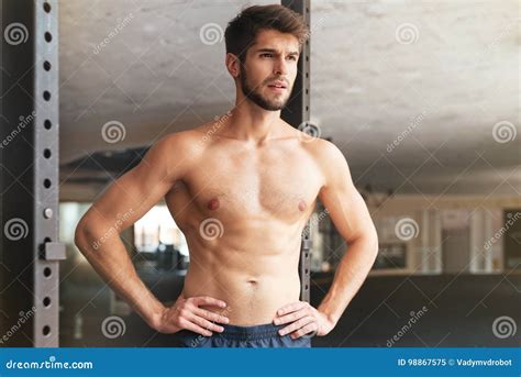 Naked Fitness Man Stock Image Image Of Bodybuilder Fitness 98867575