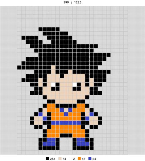 Goku Pixel Art Hama Beads En 2023 Lindos Dibujos Fгўciles NBKomputer