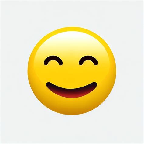 Emoji feliz emoji sonriente emoticón de cara sonriente Foto Premium