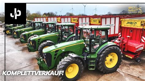 John Deere Fuhrpark Auflösung Legenden zu verkaufen JP Agrar