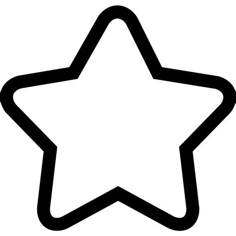 Star Outline Clipart Black And White