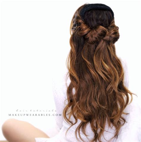 Hair Bow Tutorial Hairstyle Half Updo Hairstyle Guides