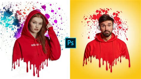 Creative Dripping Effect Paint Splatter Effect In Photoshop Tutorial