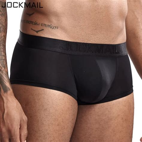 JOCKMAIL ultra cienki Ice Sexy bielizna mężczyźni bokserki stałe