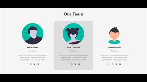 Responsive Our Team Page Using HTML CSS Quick Tips And Tricks