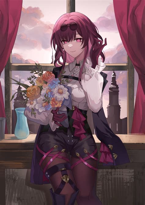 Wallpaper Kafka Honkai Star Rail Honkai Star Rail Smile Purple Hot