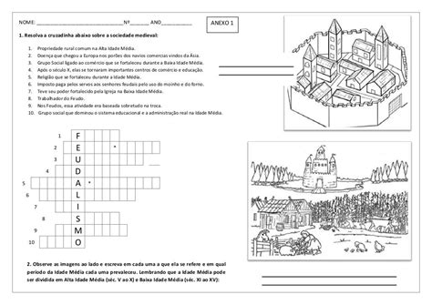 Questões Feudalismo 6 Ano EDUKITA