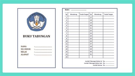 Contoh Tabel Buku Tabungan Siswa Terbaru Imagesee The Best Porn Website