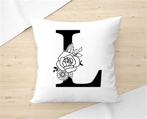 Rose Floral Alphabet Svg Flower Alphabet A Z Floral Letters SVG