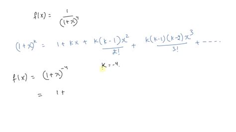solved using a binomial series in exercises 21 26 use the binomial series to find the maclaurin