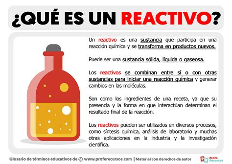 Qué es un Reactivo Definición de Reactivo