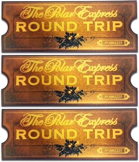 Polar Express Round Trip Train Ticket 3 Atelier Yuwa Ciao Jp