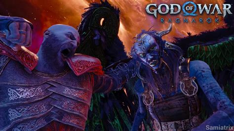 Kratos And Atreus Vs Valkyries Hrist Mist Boss Fight God Of War