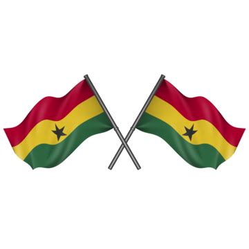 Ghana Flag Waving With Texture Ghana Africa Flag PNG Transparent