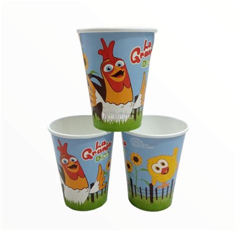 Vaso Polipapel La Granja De Zenon X Unidades Oficial Cotillonisimo