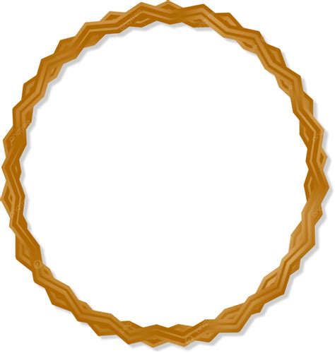 Marco De Círculo Dorado Estético PNG Marcos Circulo Dorado PNG y