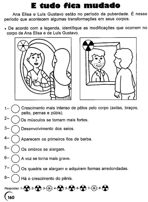 Atividades Sobre Puberdade 5 Ano LIBRAIN