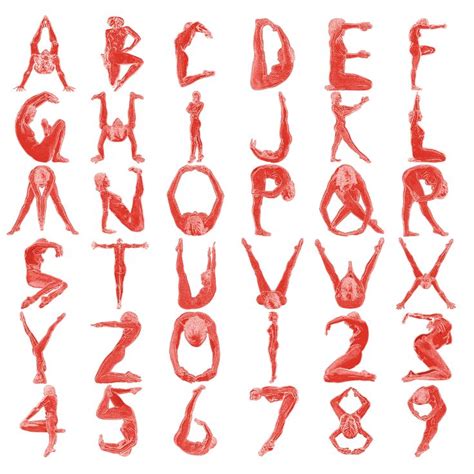 Naked Alphabet Art Typeface Alphabet Art Typeface Art