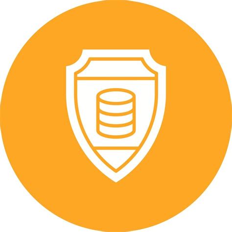 Estilo de ilustração do vetor de segurança da base de dados Vetor Premium