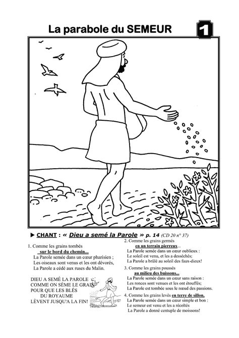 Des activités pour le caté sur la parabole du semeur KT42 portail caté