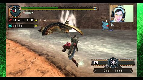 Dat Hip Check Plesioth Monster Hunter Freedom Unite Gameplay